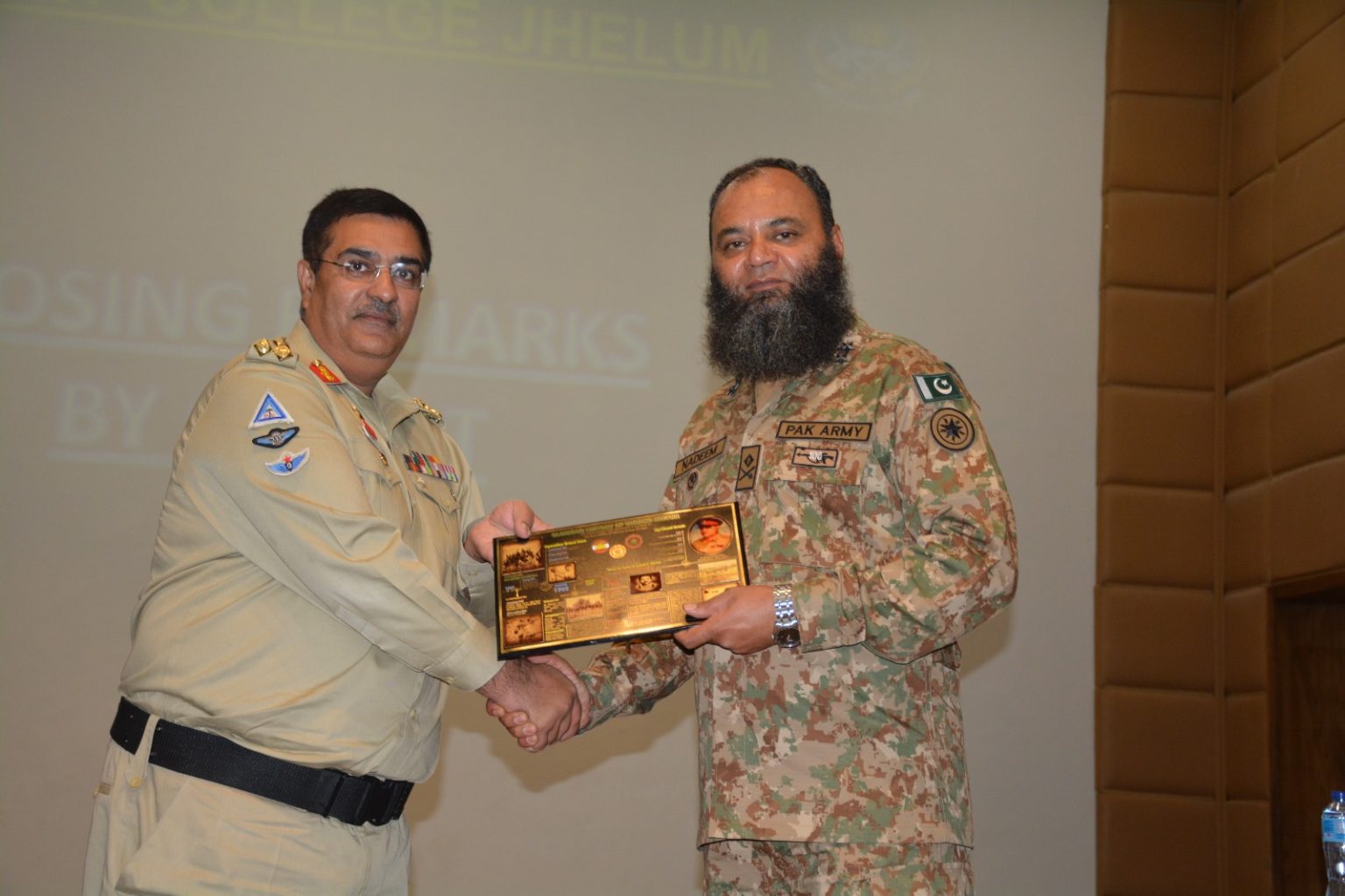 Major General Muhammad Nadeem Ashraf Visited MCJ as Guest Speaker | Military College Jhelum Main ...